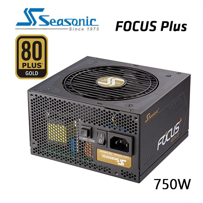 SeaSonic 750W FOCUS PLUS Gold PSU GX-750 (SSR-750FX) ( One Seasonic ) – Braneit